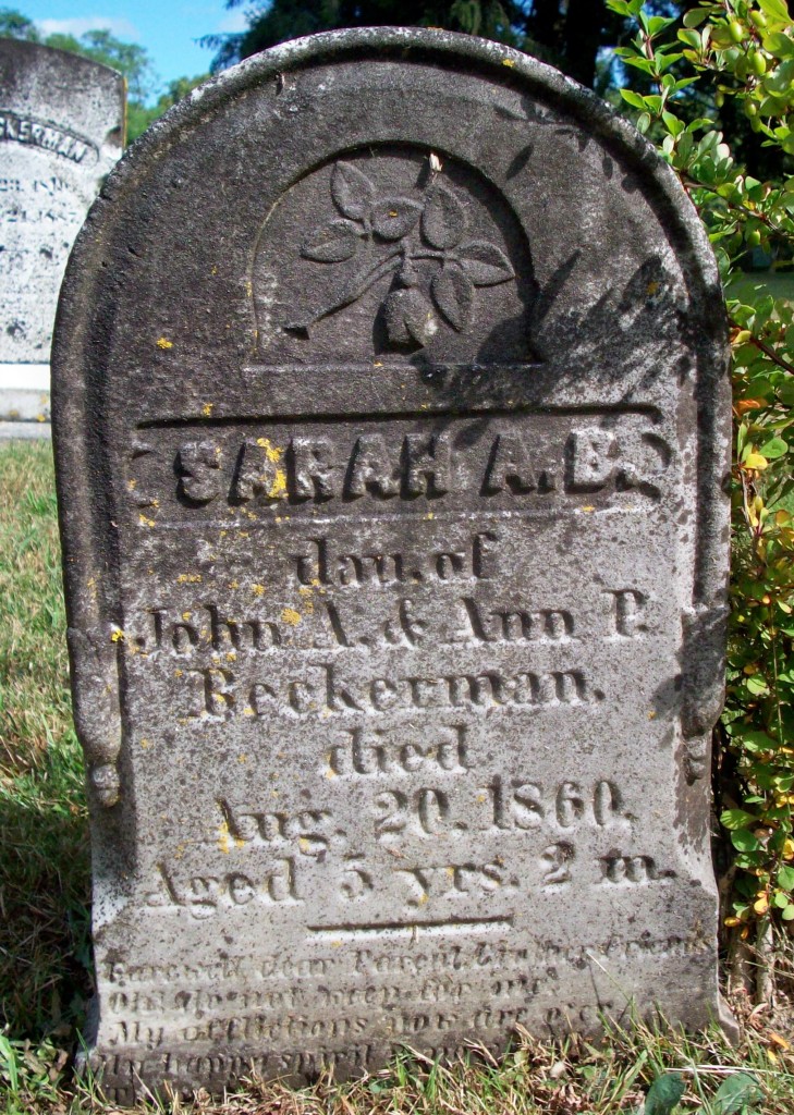 Sarah A B Beckerman 1855 – 1860 – CataumetCemetery.org