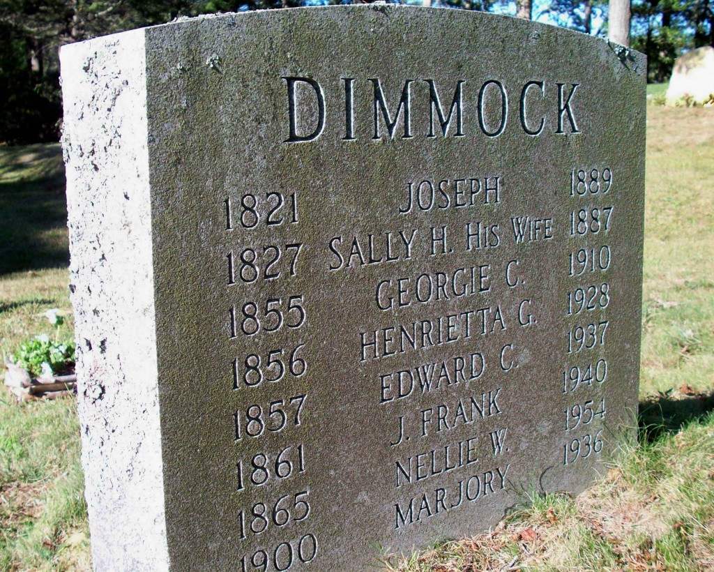 Joseph Dimmock, Capt 1821 – 1889 – CataumetCemetery.org