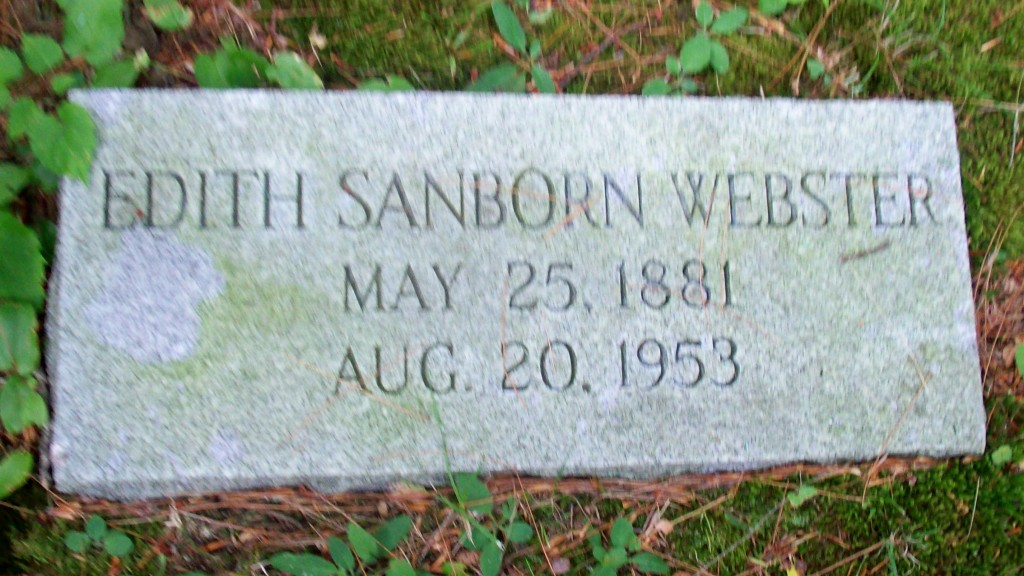 Edith M Sanborn Webster 1881 – 1953 – CataumetCemetery.org